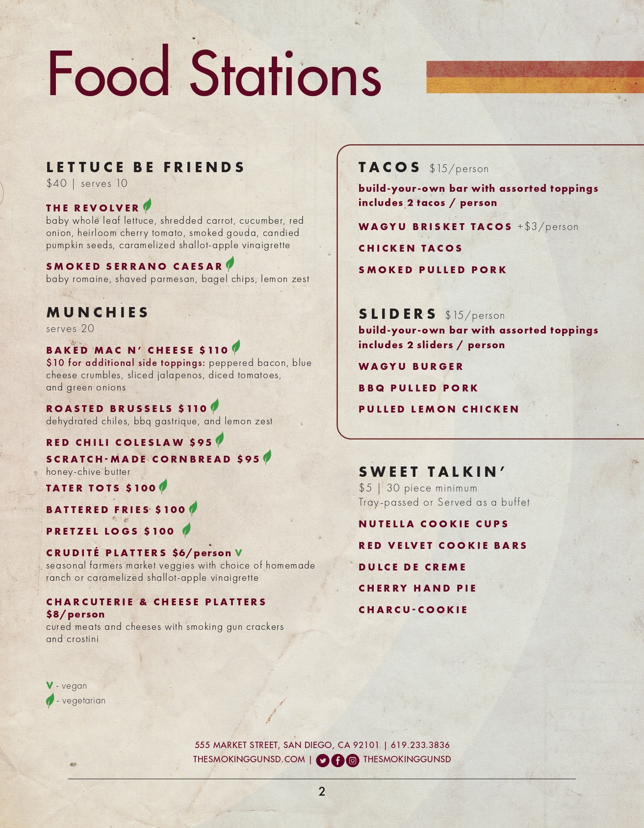 CATERING | The Smoking Gun SD